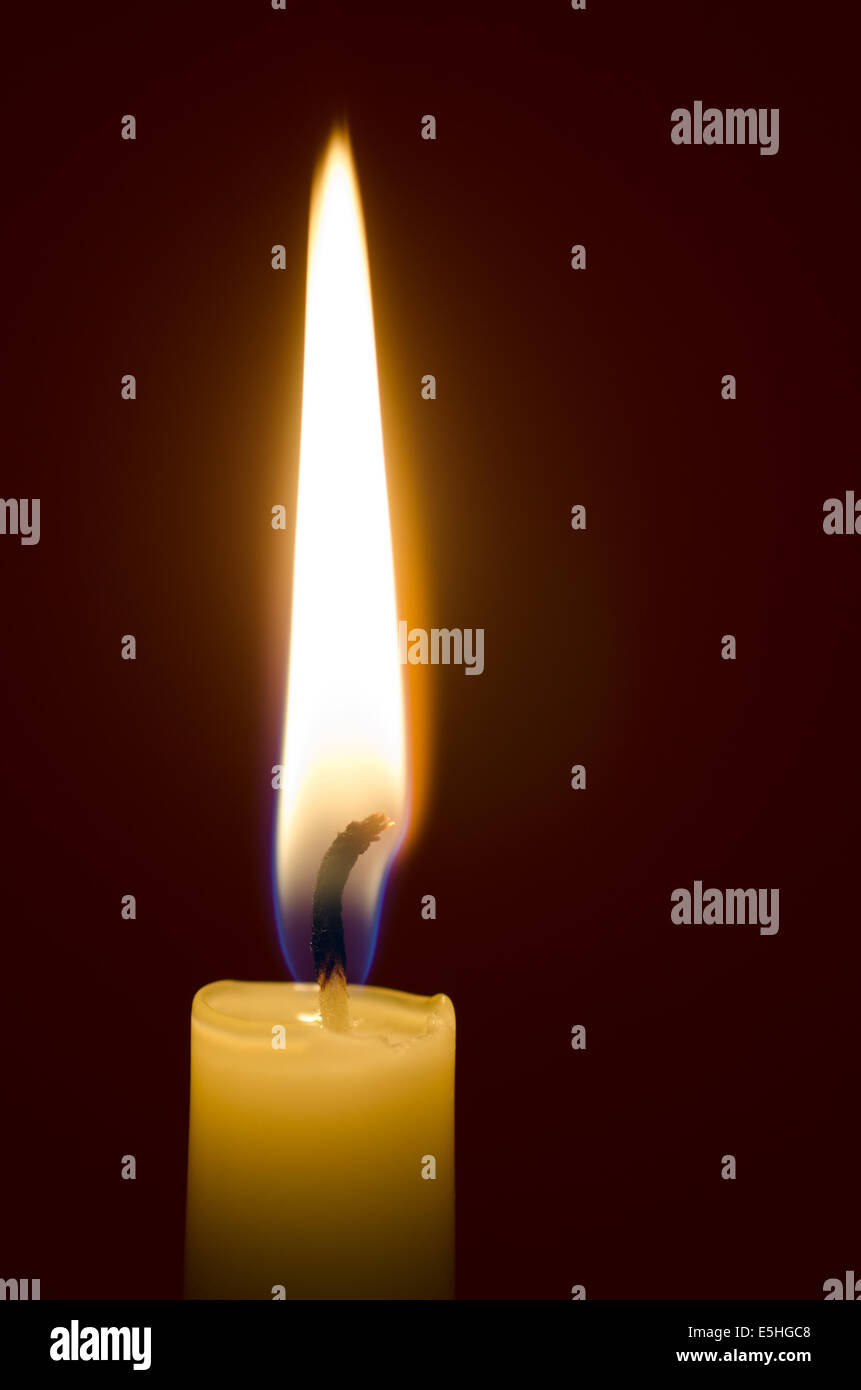 close up to candle light Stock Photo - Alamy