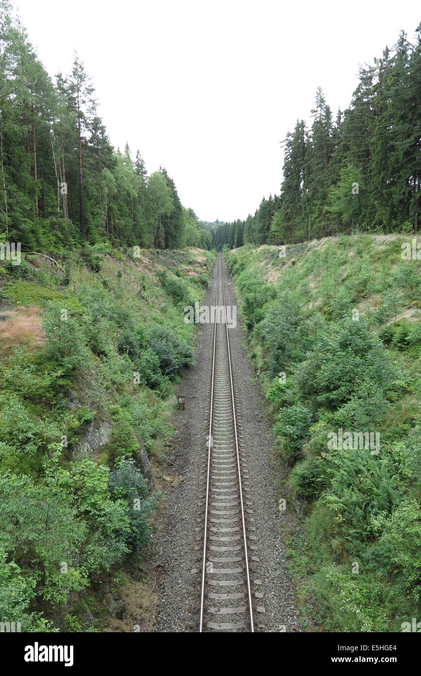 rails - line - transportation Stock Photo - Alamy