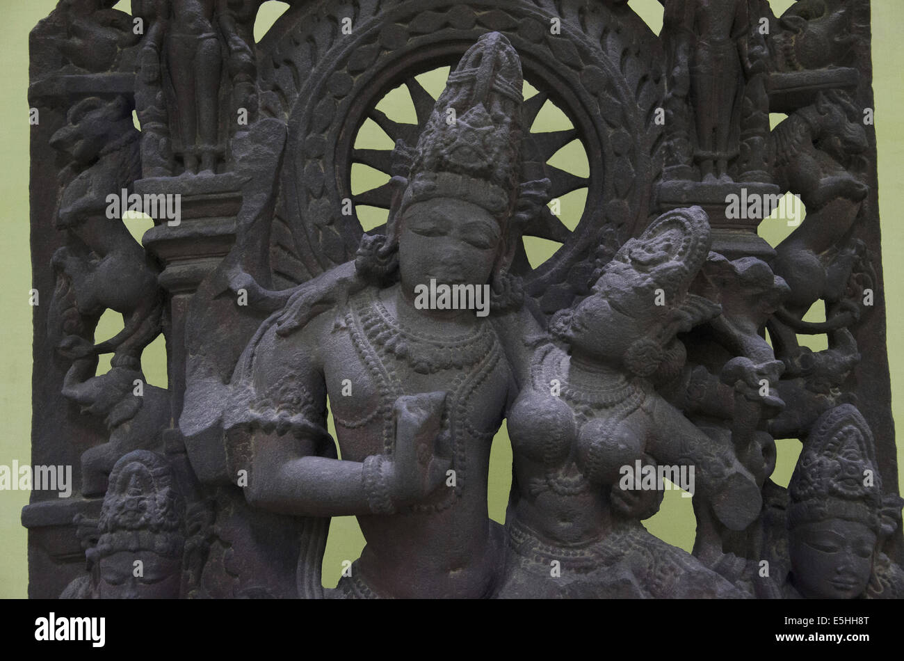 A sculpture of Lord Shiva and Goddess Parvati, Allahabad Museum ...