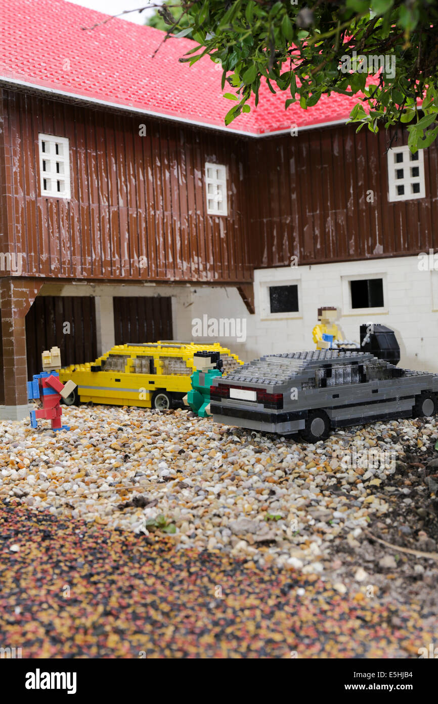 Scene outside a farm Stock Photo - Alamy