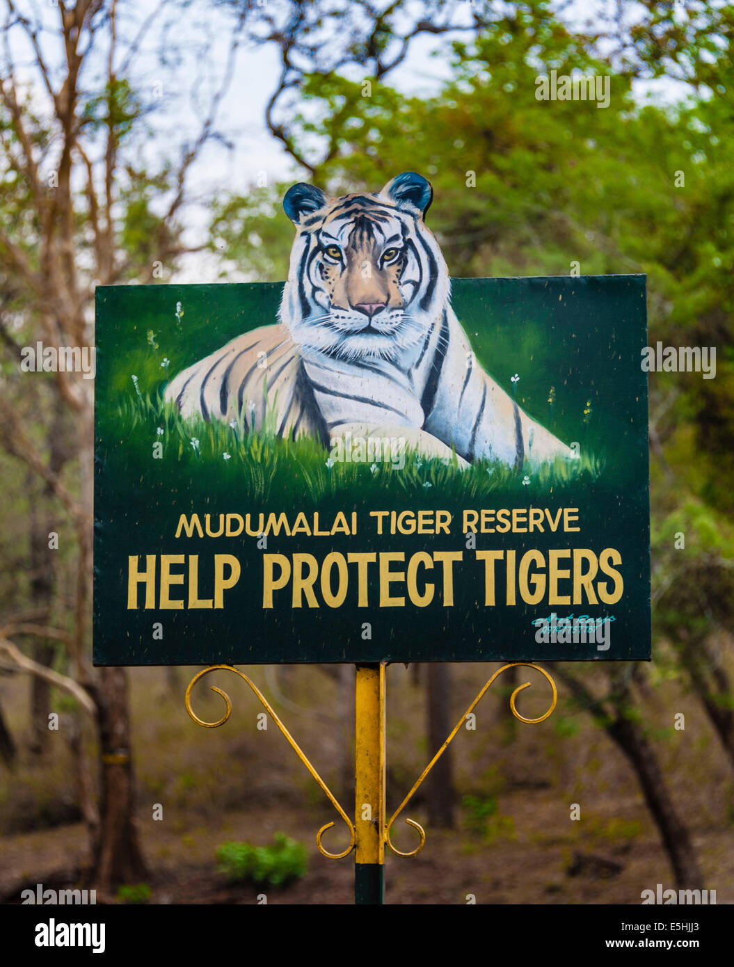 Information sign mudumalai hi-res stock photography and images - Alamy