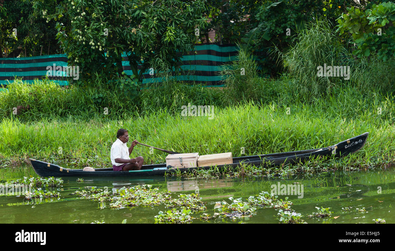 Indian backwaters hi-res stock photography and images - Alamy