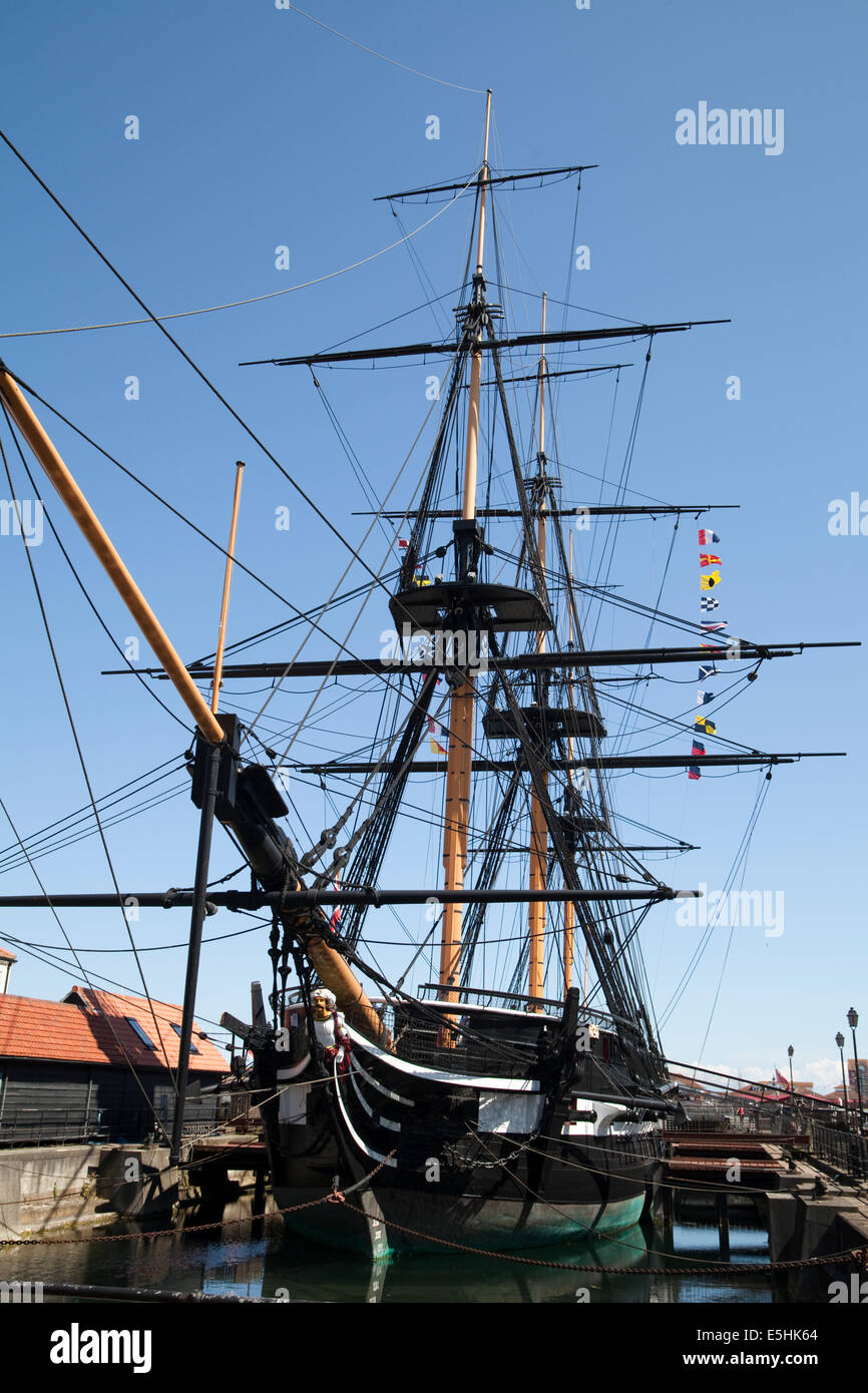 The HMS Trincomalee, the oldest Royal Navy warship still afloat, after ...