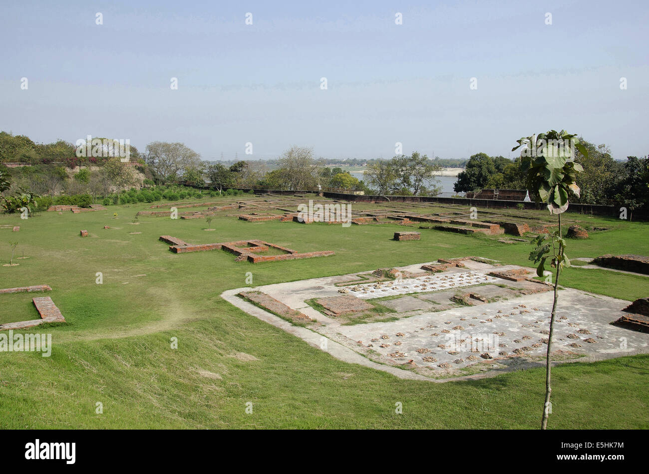 Raj Ghat. Varanasi, Uttar Pradesh, India. It represents ancient town of ...