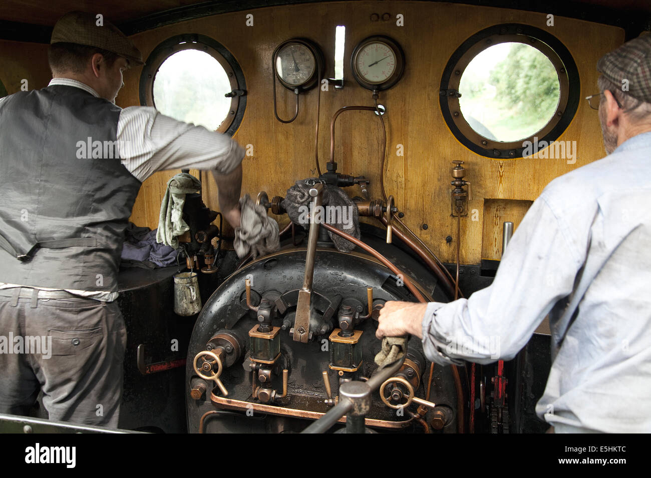 The steam engine "Sir Cecil A Cochrane" being driven at the Tanfield ...