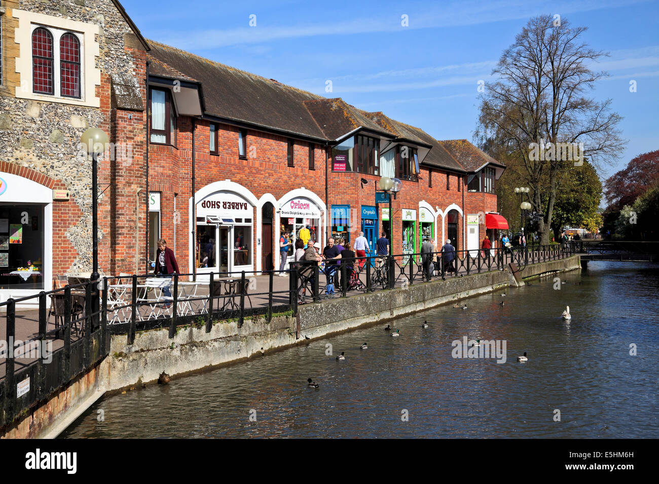 9637.The Maltings & River Avon, Salisbury, Wiltshire Stock Photo - Alamy
