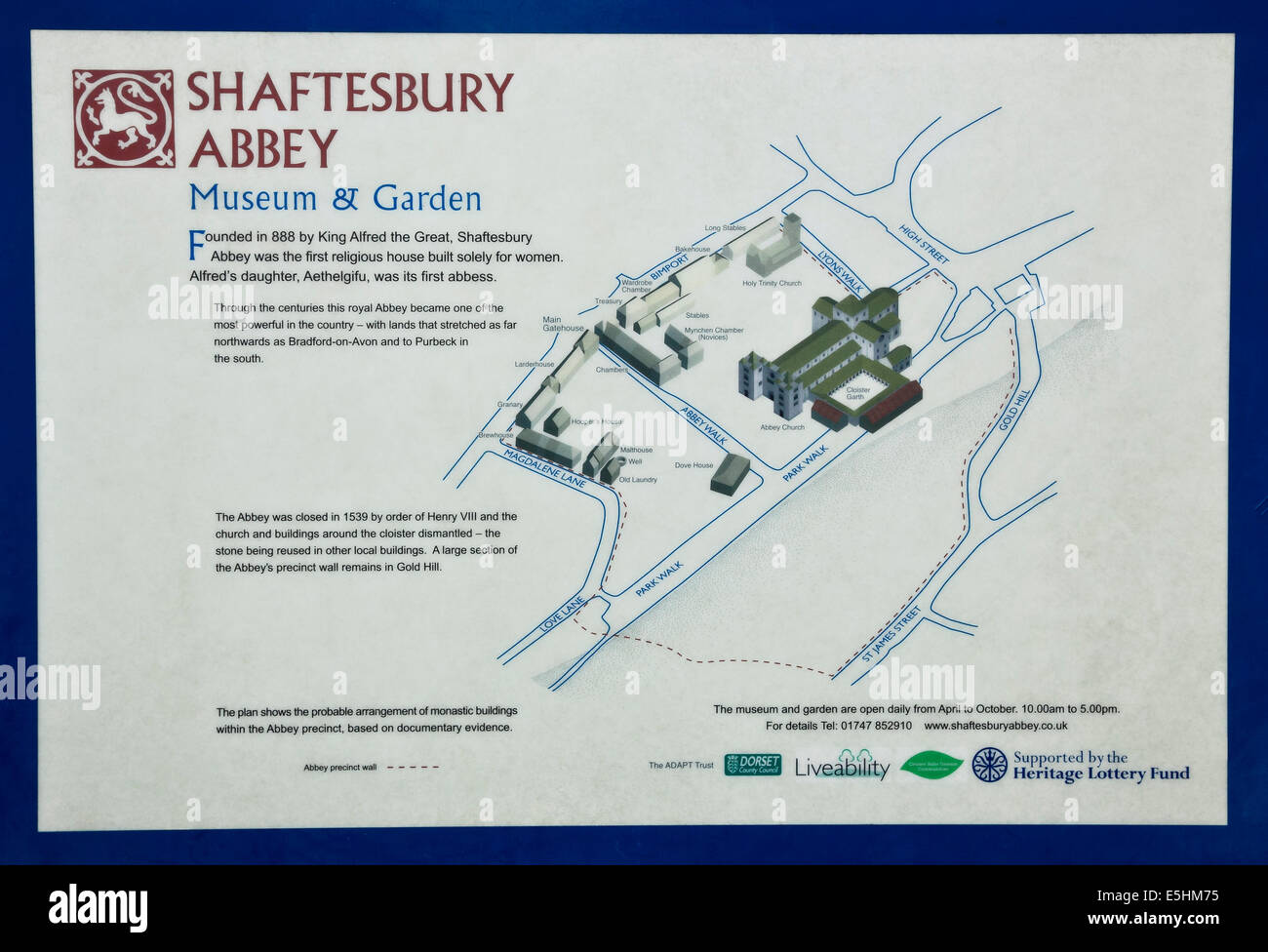 Map of abbey hi-res stock photography and images - Alamy
