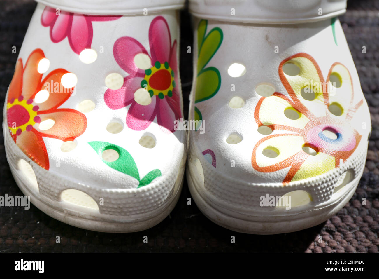Plastic flip flops Stock Photo - Alamy
