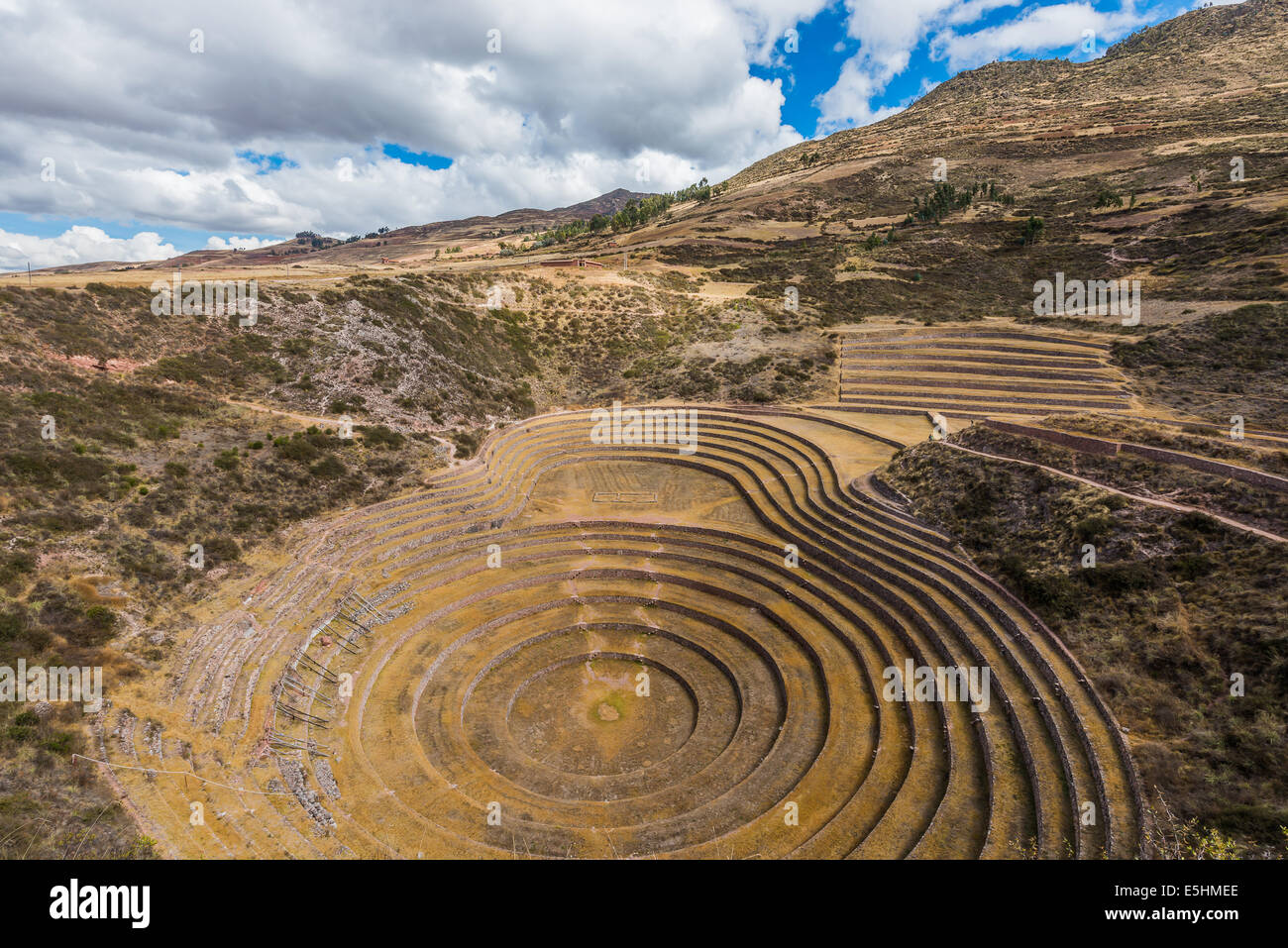 Moray, Incas ruins in the peruvian Andes at Cuzco Peru Stock Photo - Alamy