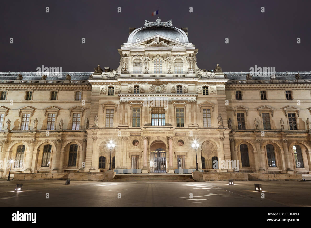 Louvre facade hi-res stock photography and images - Alamy