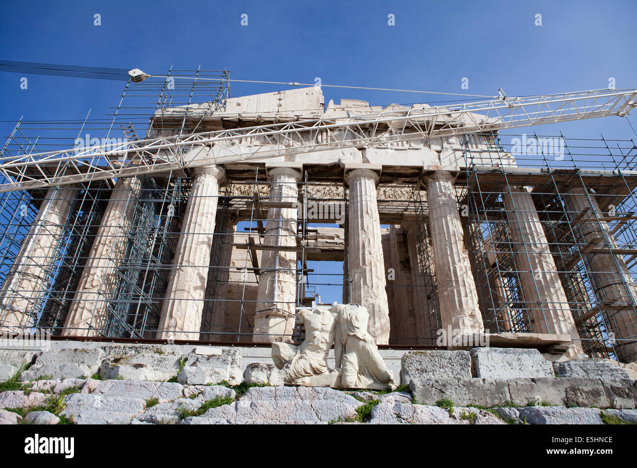 Parthenon restoration hi-res stock photography and images - Alamy