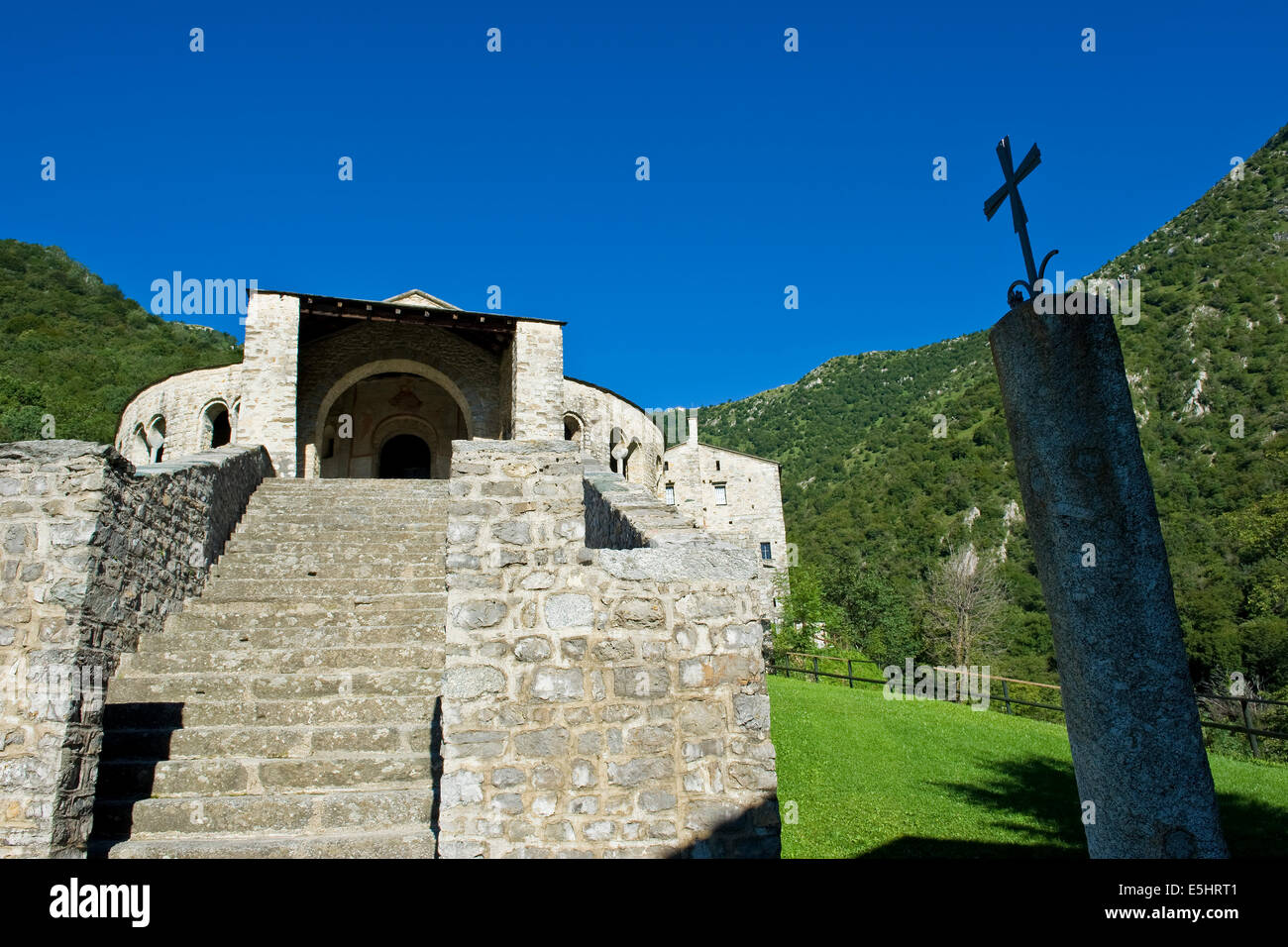 Italy, Lombardy, Civate, San Pietro al Monte Stock Photo - Alamy