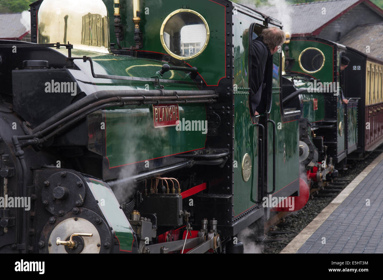 Ffestiniog Railway steam locomotives "Blanche" and "Linda" at ...