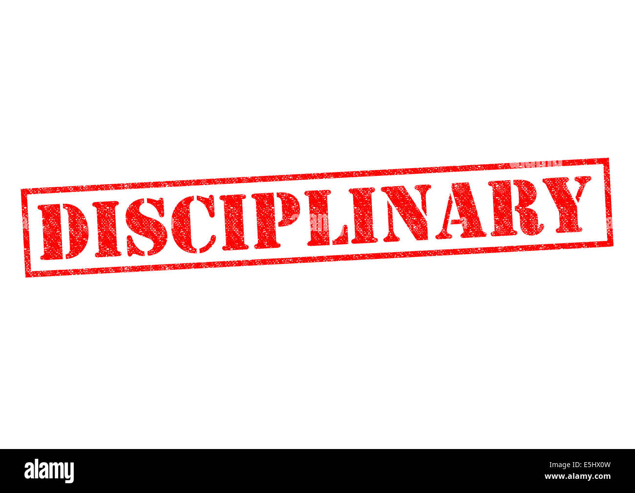 Disciplinary action stamp hi-res stock photography and images - Alamy