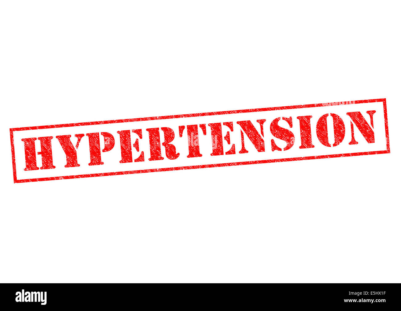 HYPERTENSION red Rubber Stamp over a white background Stock Photo - Alamy