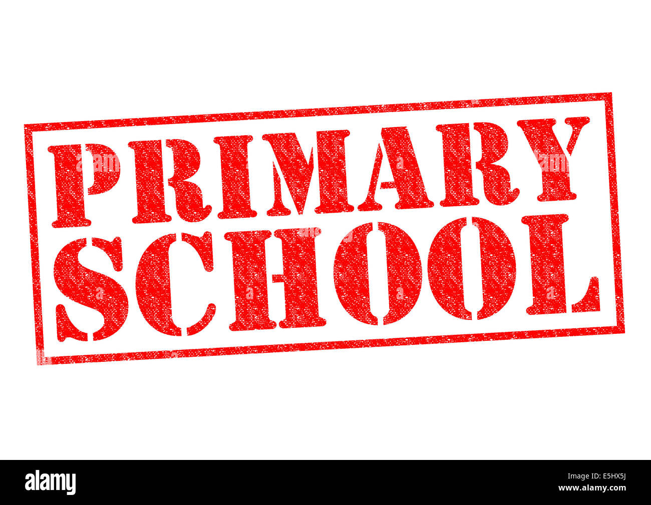 PRIMARY SCHOOL red Rubber Stamp over a white background Stock Photo - Alamy