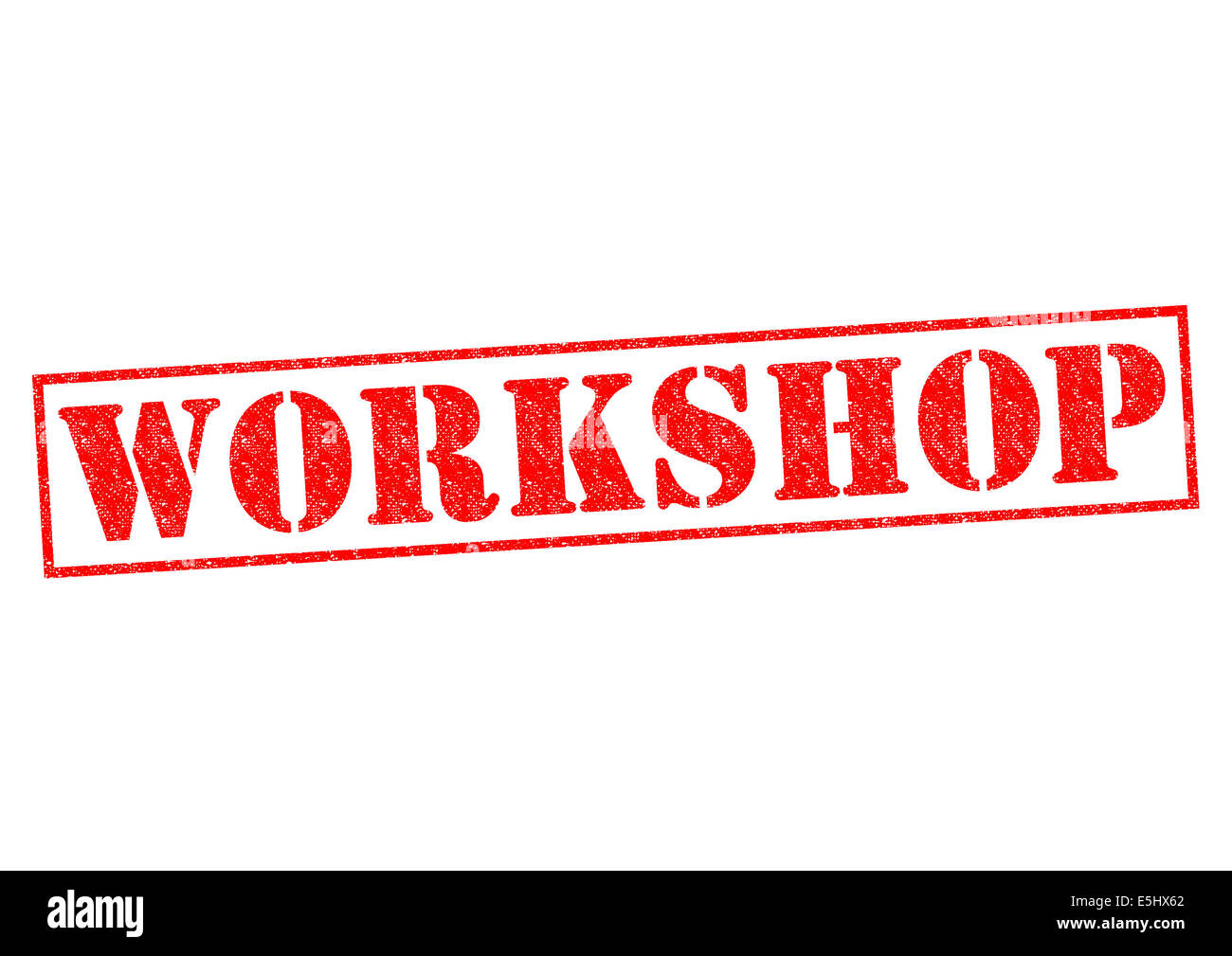 WORKSHOP red Rubber Stamp over a white background Stock Photo - Alamy