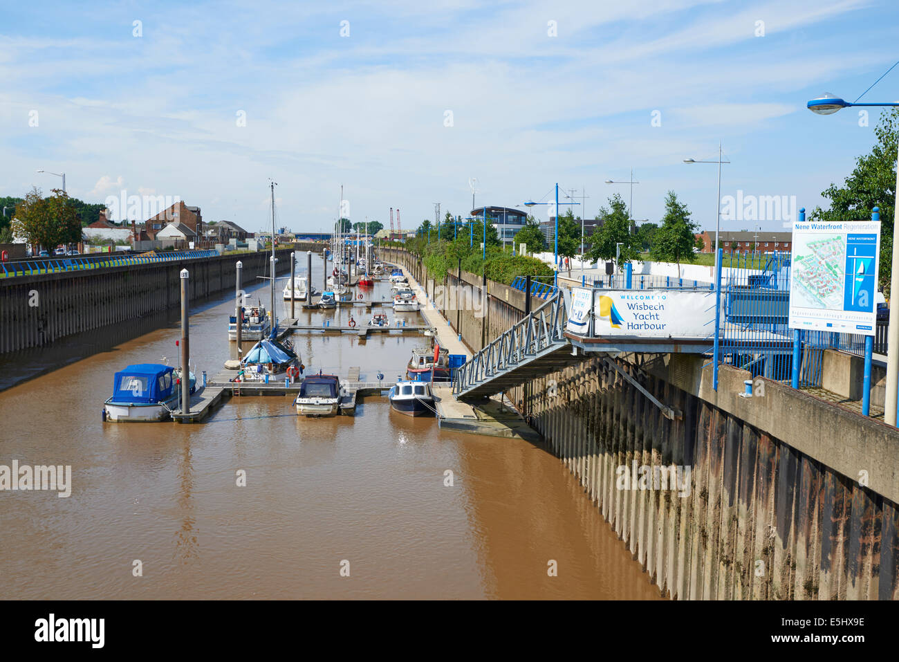 Port And Yacht Harbour River Nene Wisbech Fenland Cambridgeshire UK ...