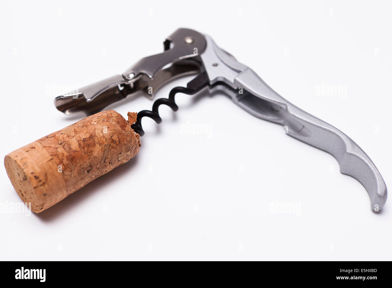 Corkscrew isolated on White Background Stock Photo - Alamy