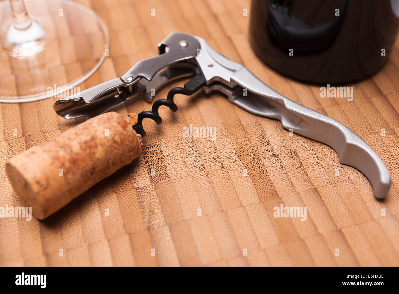 Corkscrew isolated on White Background Stock Photo - Alamy
