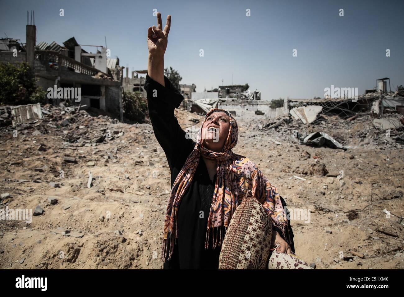 Beit Hanoun, Gaza Strip, Palestinian Territory. 1st Aug, 2014 ...