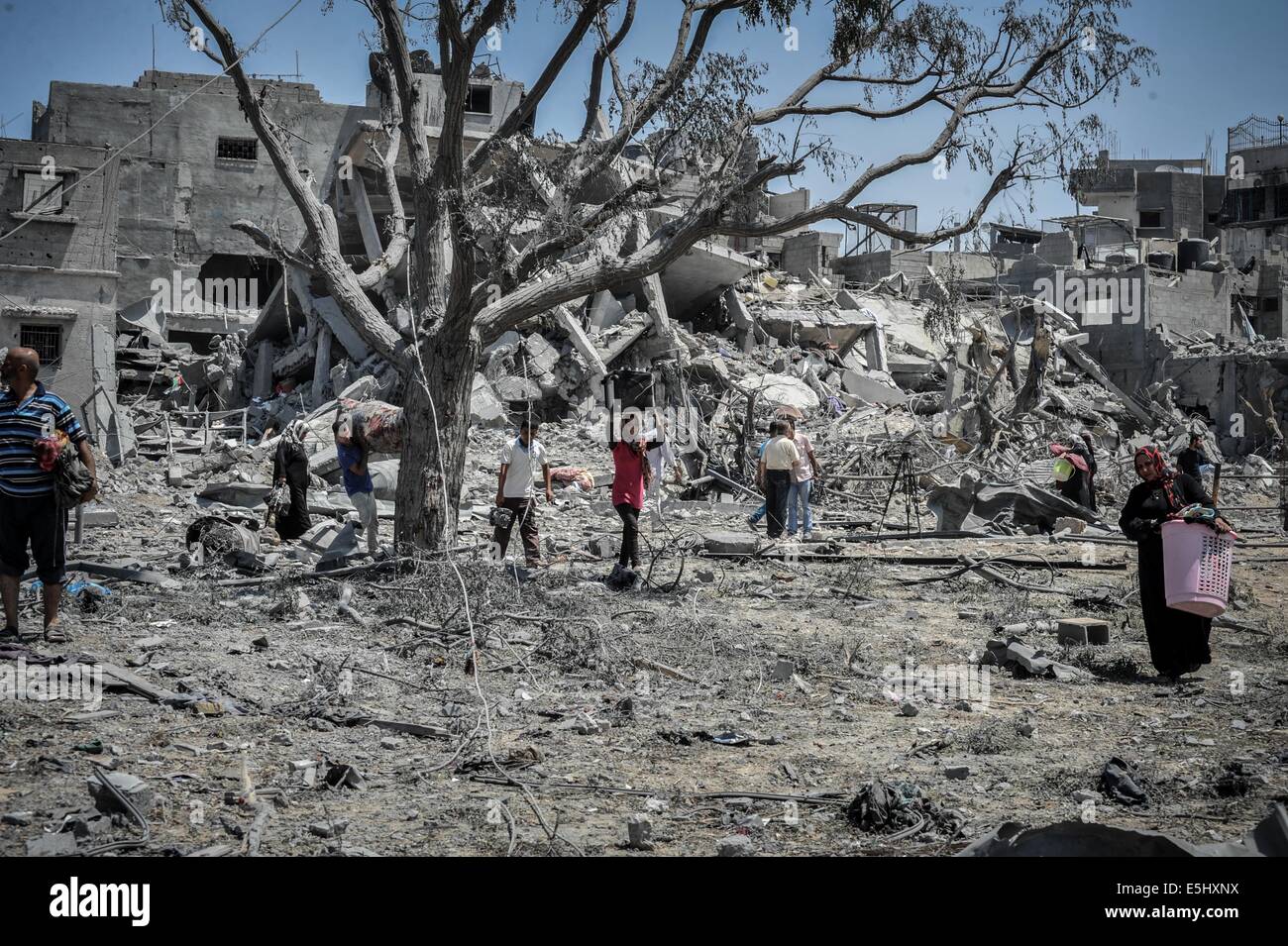 Beit Hanoun, Gaza Strip, Palestinian Territory. 1st Aug, 2014 ...