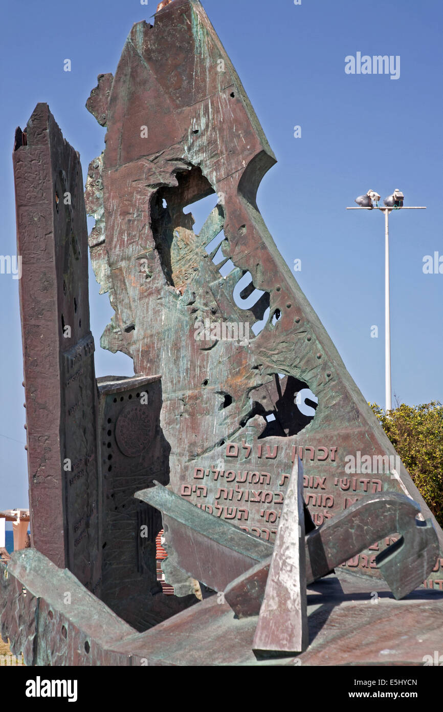The memorial to the Struma and Mefkura, ships chartered to carry Jewish ...