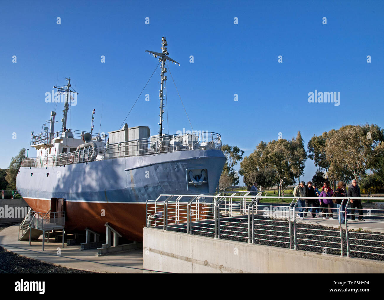 Immigrant boat at Atlit Detention Camp used for transporting Holocaust ...