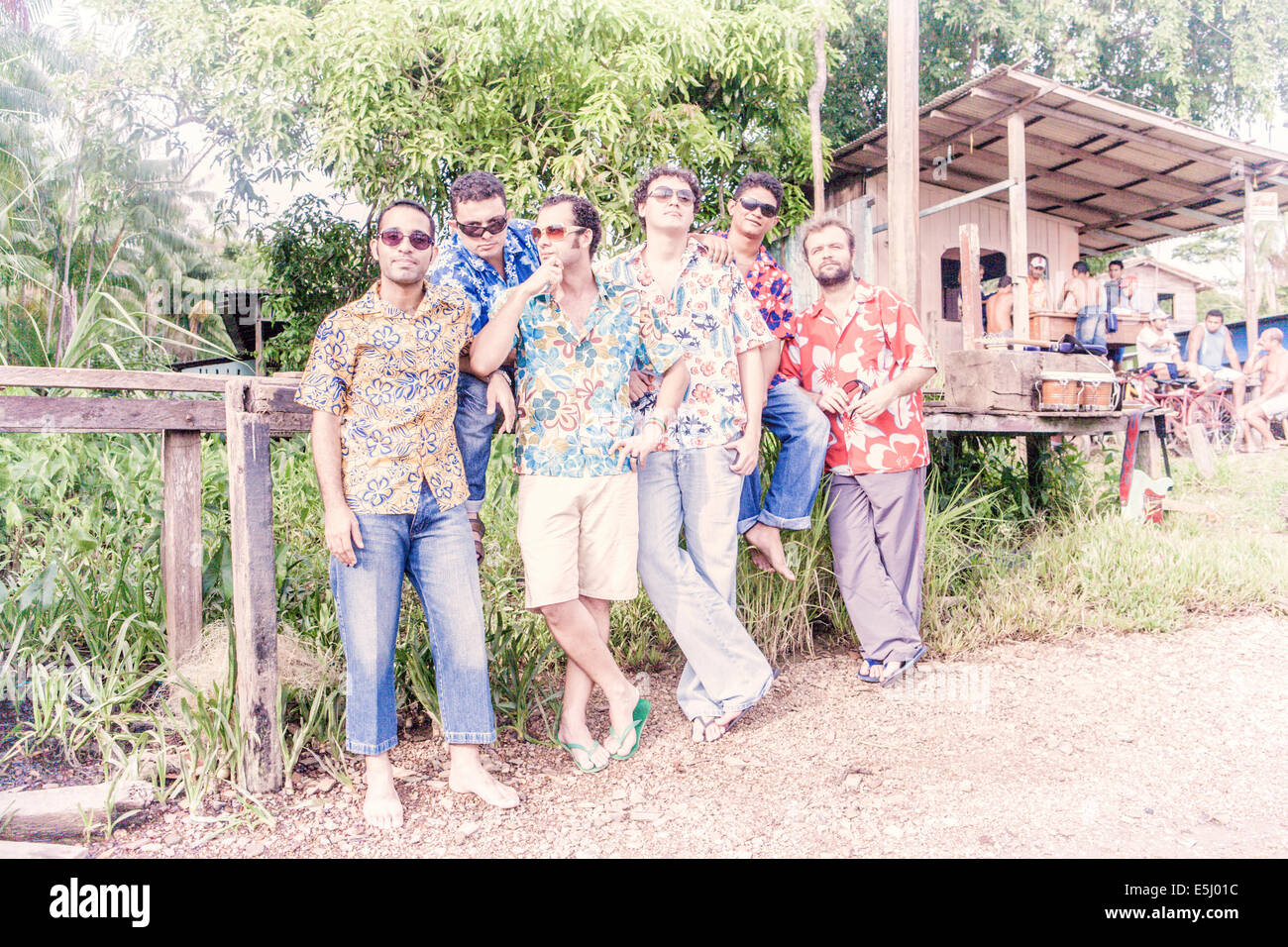 Brazilian band La Pupuna in Belem, Para, Amazon, Brazil Stock Photo - Alamy