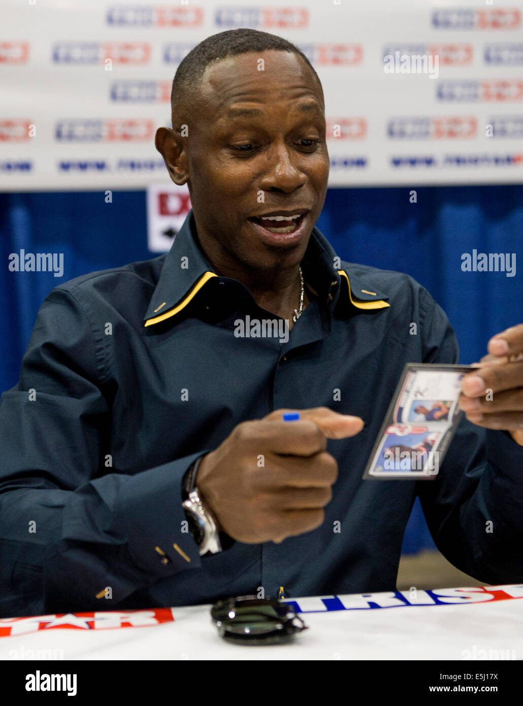 Cleveland, Ohio, USA. 01st Aug, 2014. Former MLB All-Star KENNY LOFTON ...