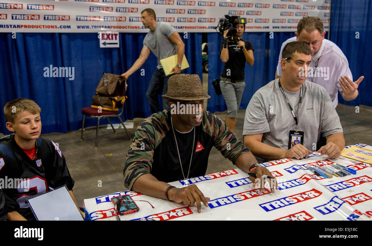 Cleveland, Ohio, USA. 01st Aug, 2014. NFL Hall of Famer DEION SANDERS ...