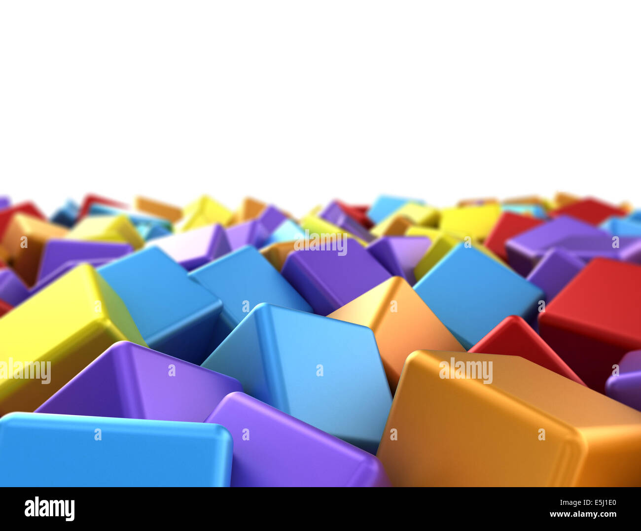 Multi color abstract cubes design background Stock Photo - Alamy