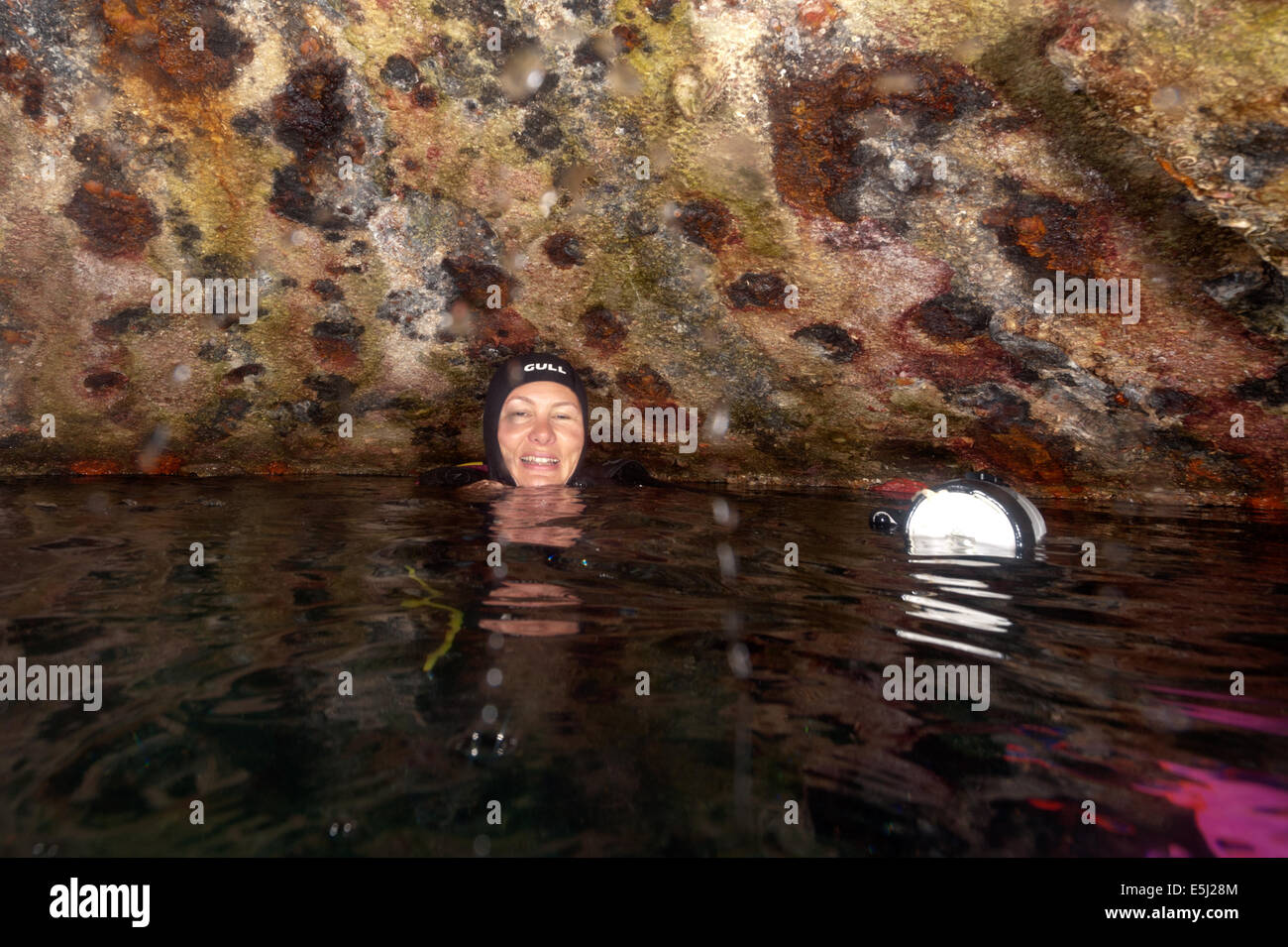 Remains of Précontinent II, Conshelf II in the Red Sea off Sudan coast ...