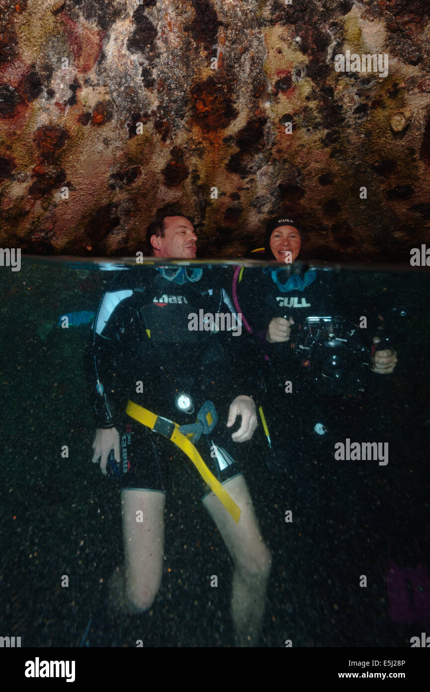 Remains of Précontinent II, Conshelf II in the Red Sea off Sudan coast ...