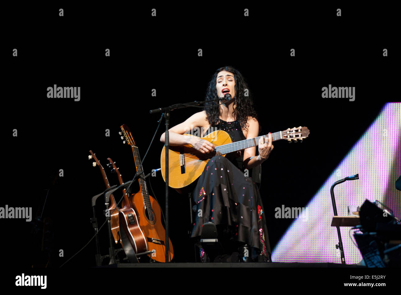 Brazilian singer Marisa Monte in concert, London, UK Stock Photo - Alamy