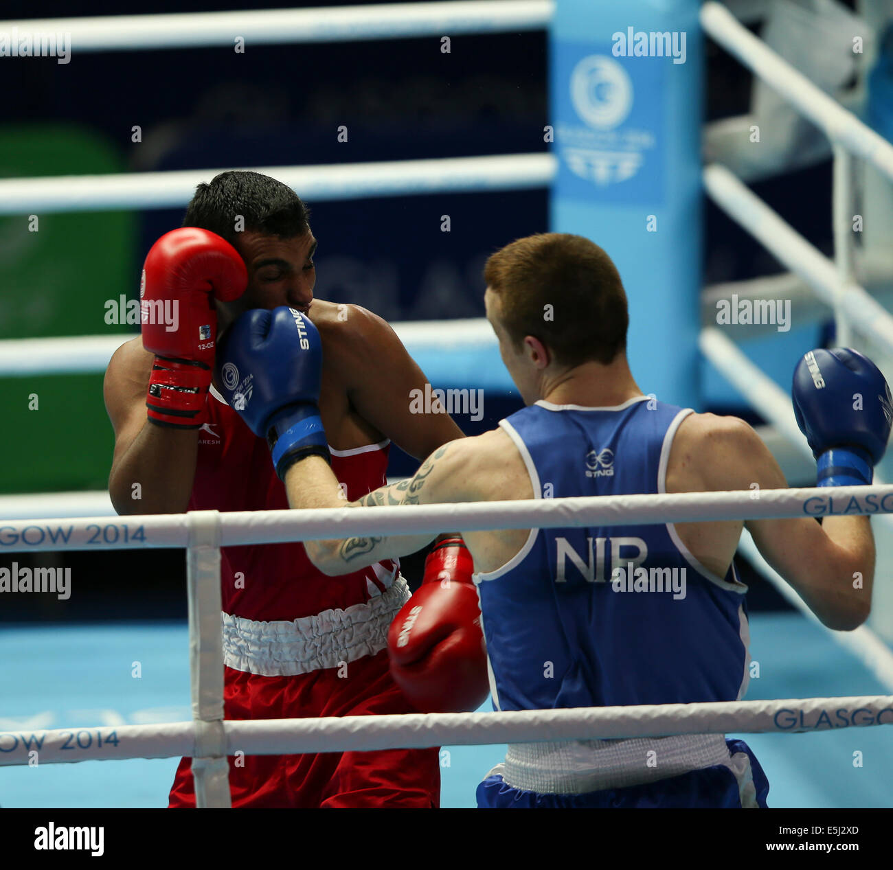 Scotstoun, Glasgow Scotland 1 Aug 2014. Day 9 Boxing semi-finals ...