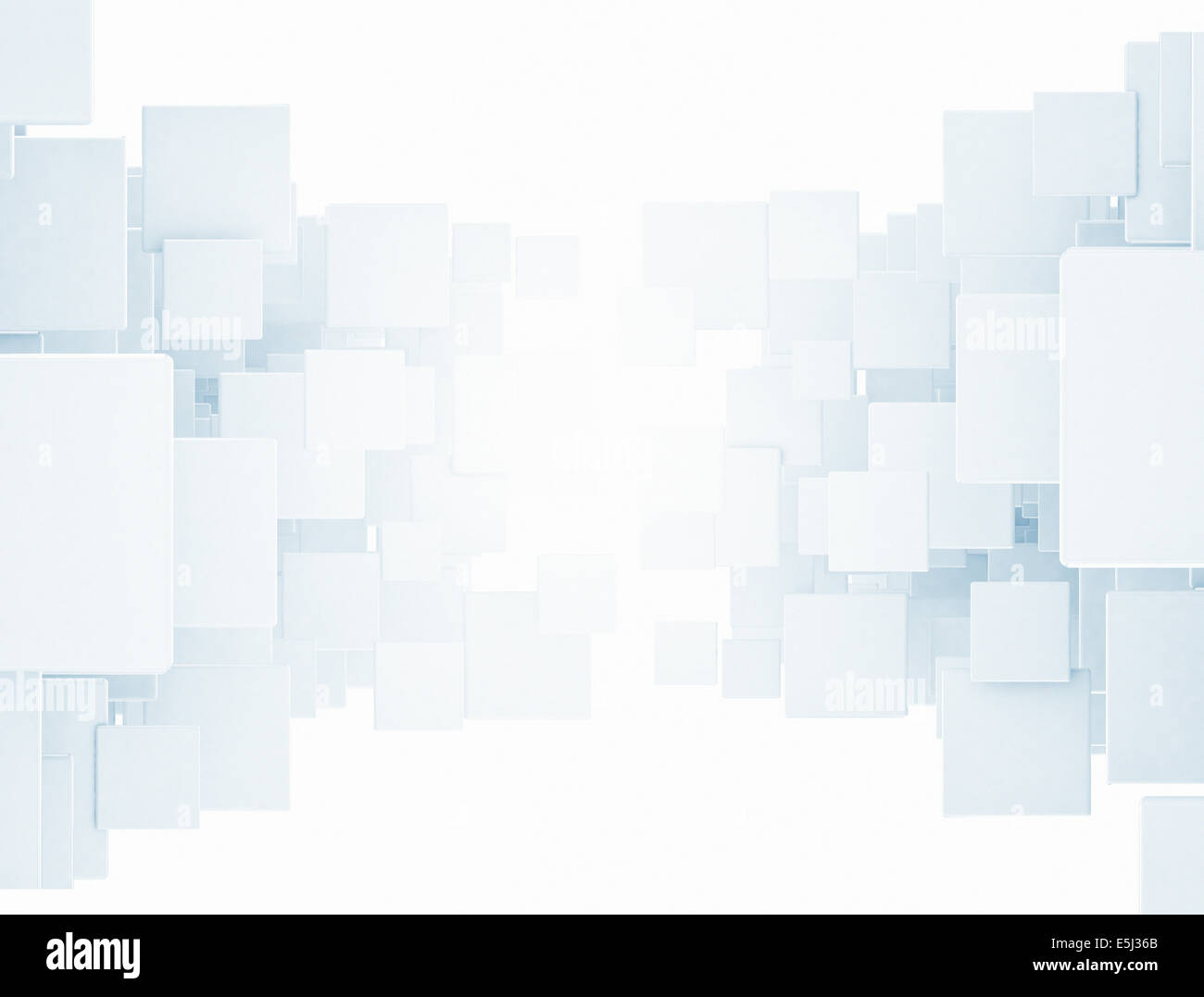Abstract digital overlapping 3d squares Stock Photo - Alamy