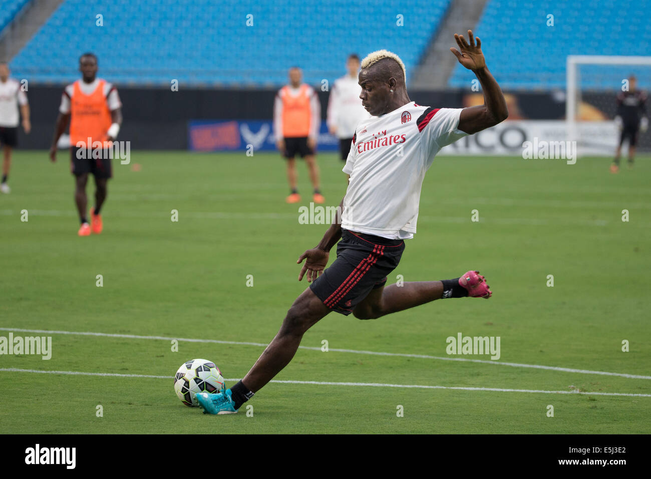 Charlotte, North Carolina, USA. 1st Aug, 2014. AC Milan Forward MARIO ...