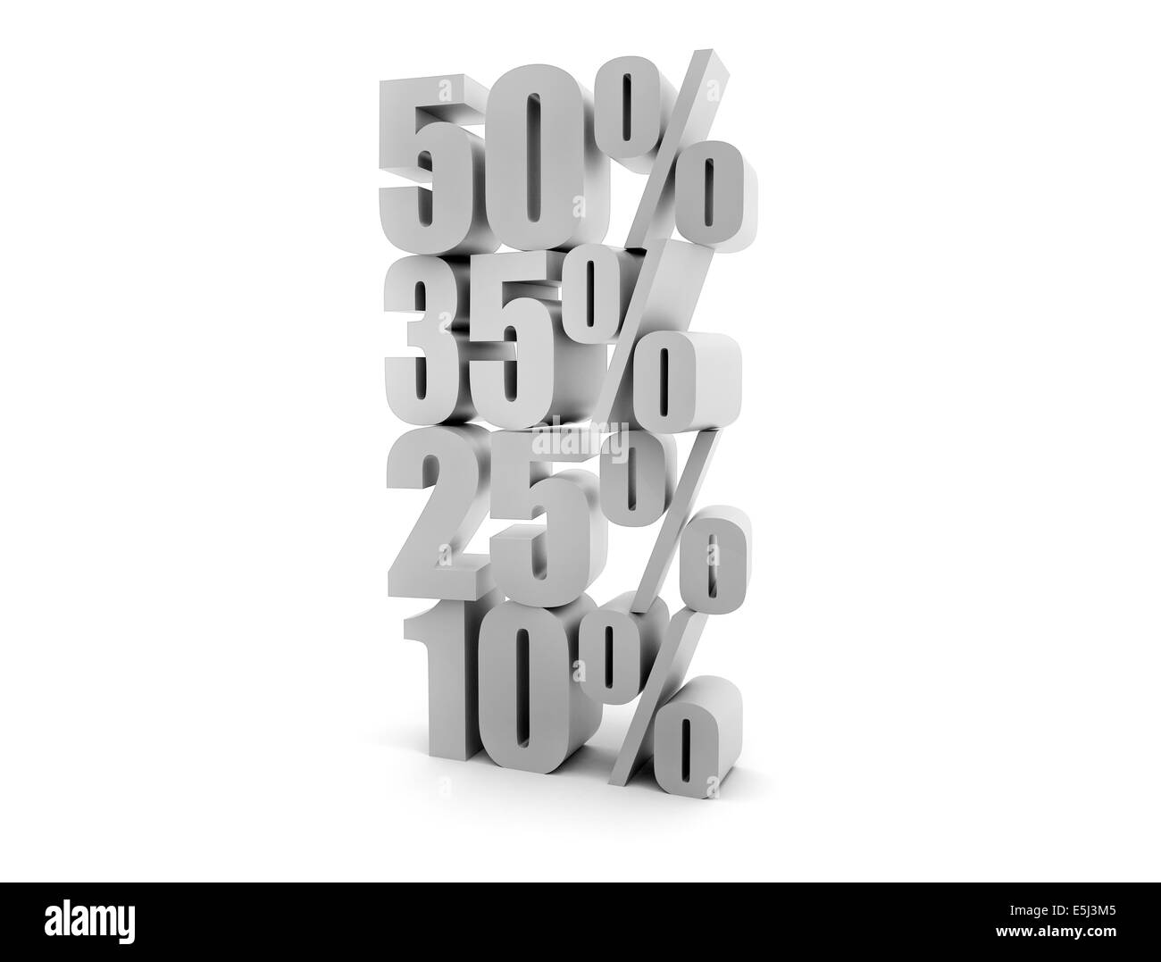 3d percentage sign hi-res stock photography and images - Alamy