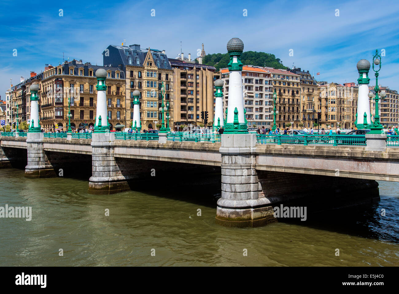Zurriola Bridge, Donostia San Sebastian, Gipuzkoa, Basque Country ...