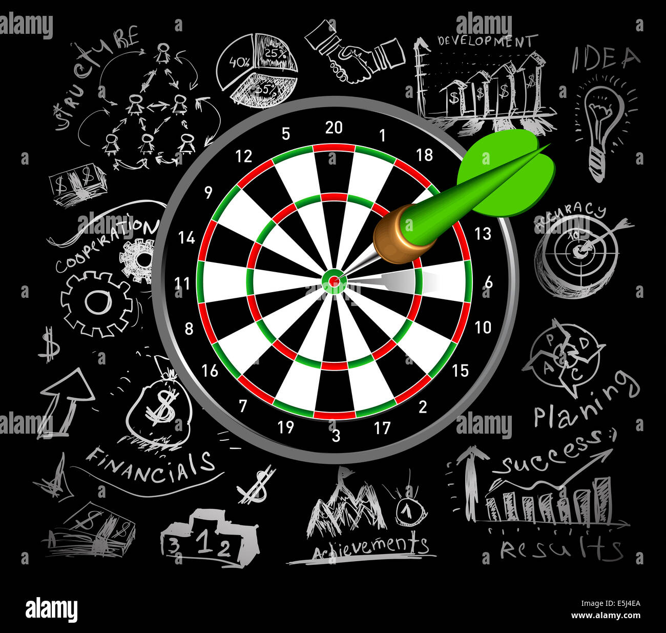 realistic target illustration Stock Photo - Alamy