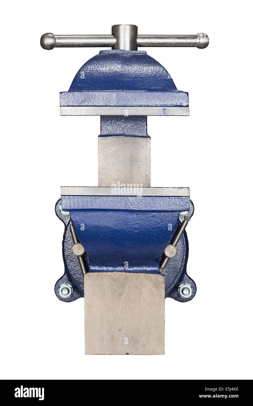 Table vise isolated on white Stock Photo - Alamy