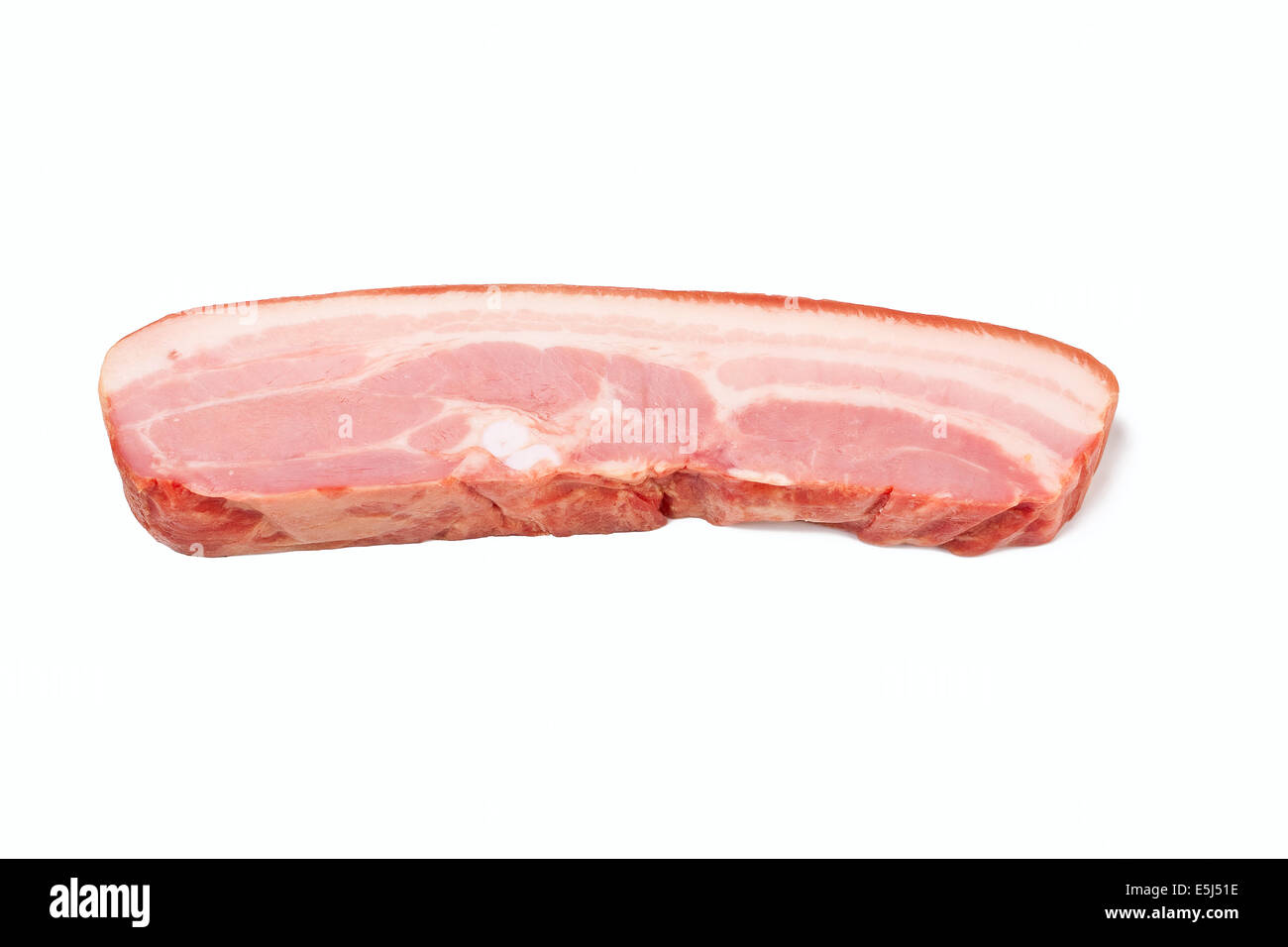 a slice of smoked bacon Stock Photo - Alamy
