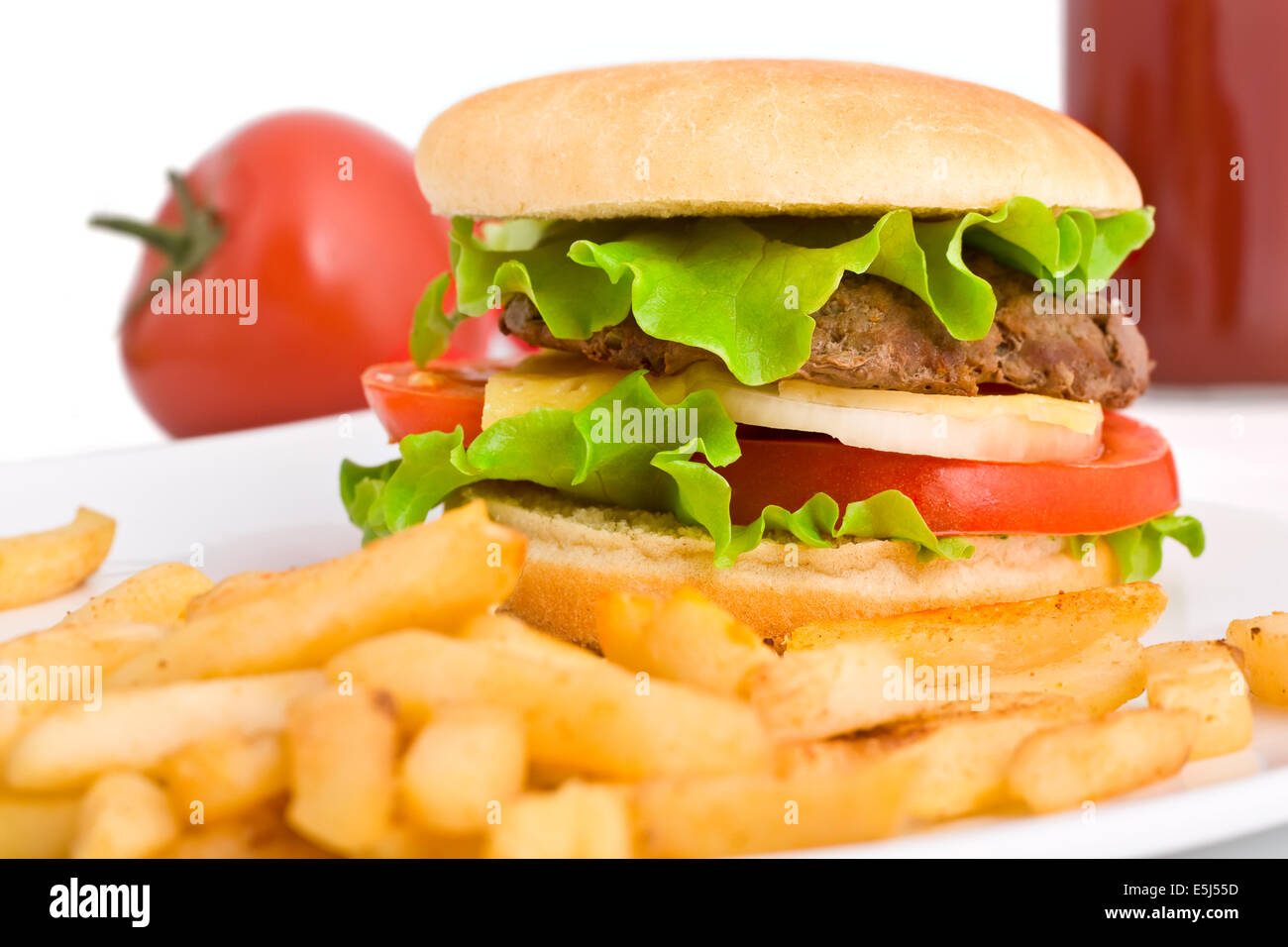 Shot burger french fries cola hi-res stock photography and images - Alamy