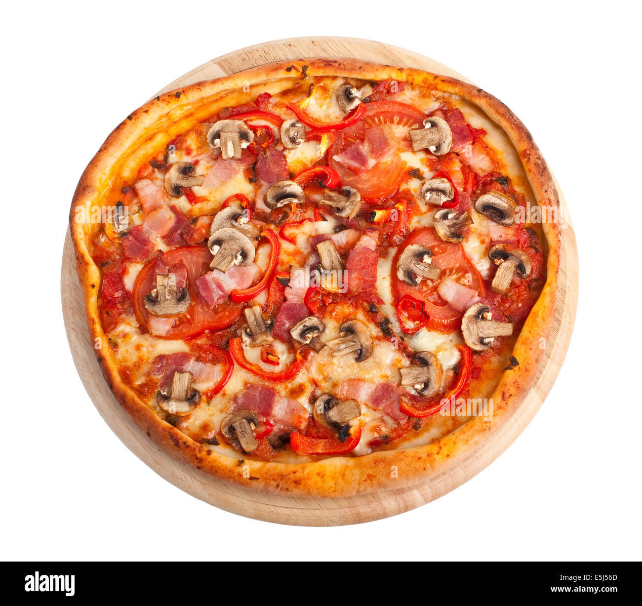 Classic pizza ham mushrooms hi-res stock photography and images - Alamy