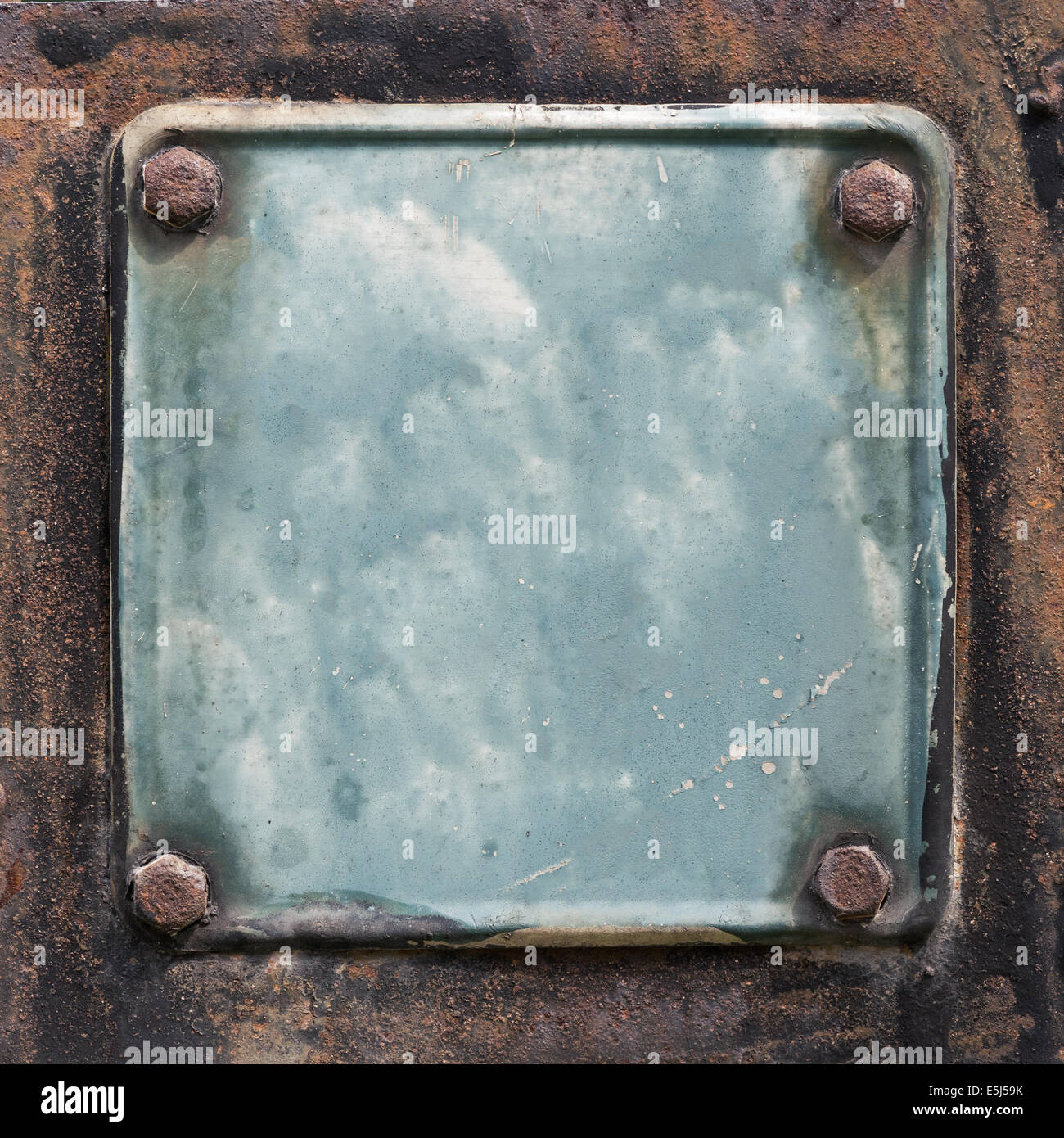 Old Metal plate texture with bolts Stock Photo - Alamy