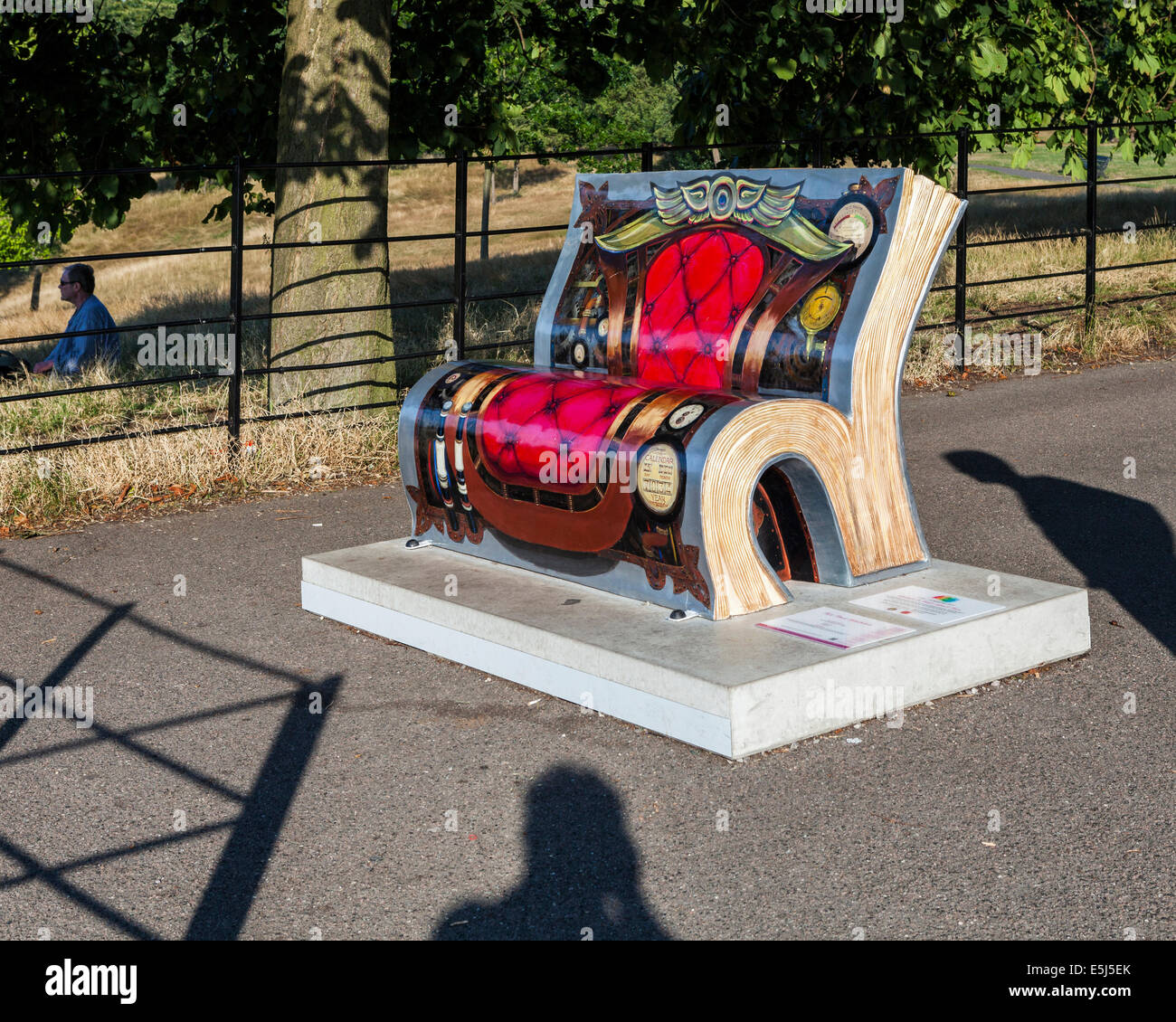 Book bench installed by The National Literary Trust in 2014 to promote ...