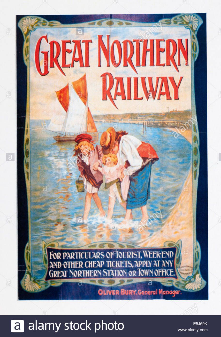 Vintage Rail Poster High Resolution Stock Photography and Images - Alamy