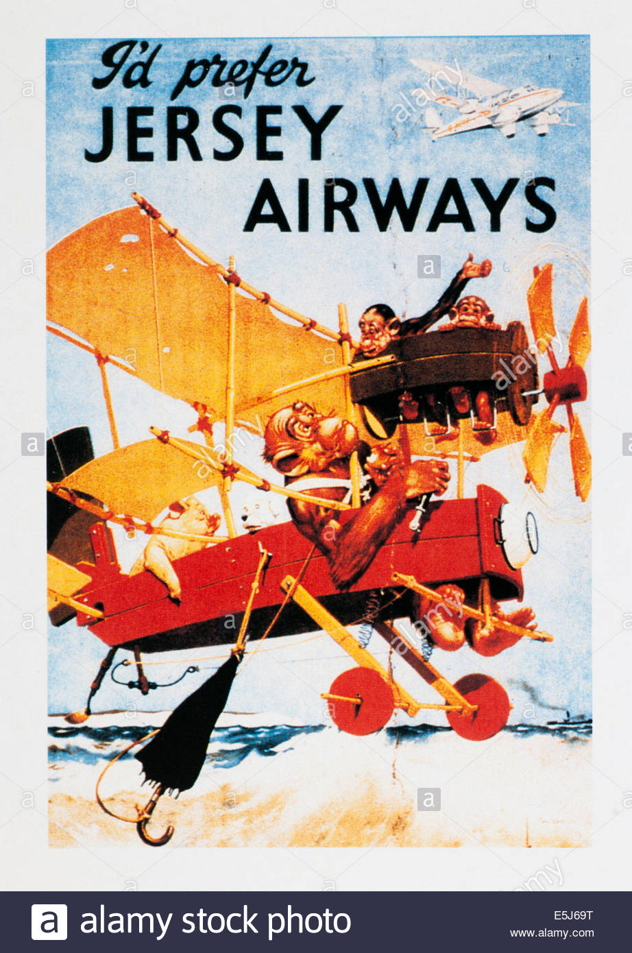 Vintage Flying Poster High Resolution Stock Photography and Images - Alamy