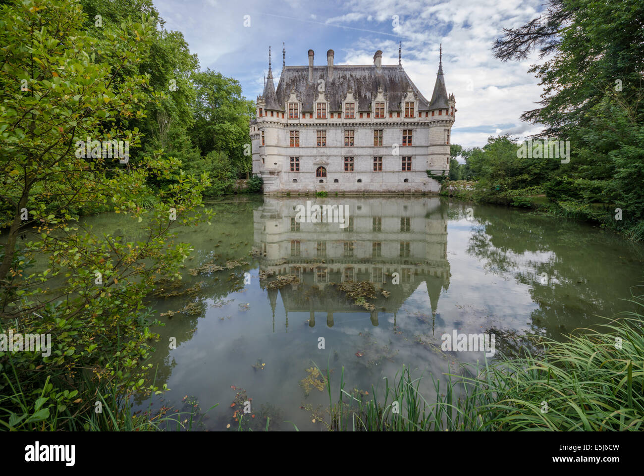 view of Azay-le-Rideau castle Stock Photo - Alamy